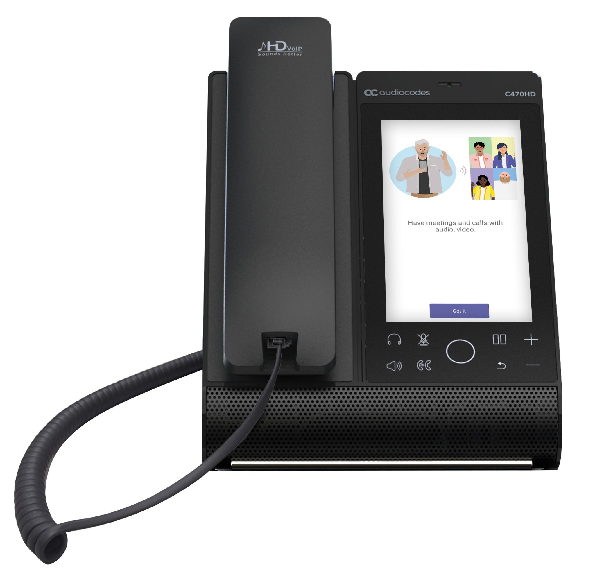AudioCodes Teams C470HD Microsoft Teams IP Telephone - Handset Solutions